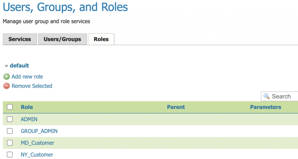 Users groups and roles - GeoSolutions
