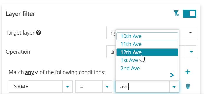 layer filter autocomplete - GeoSolutions